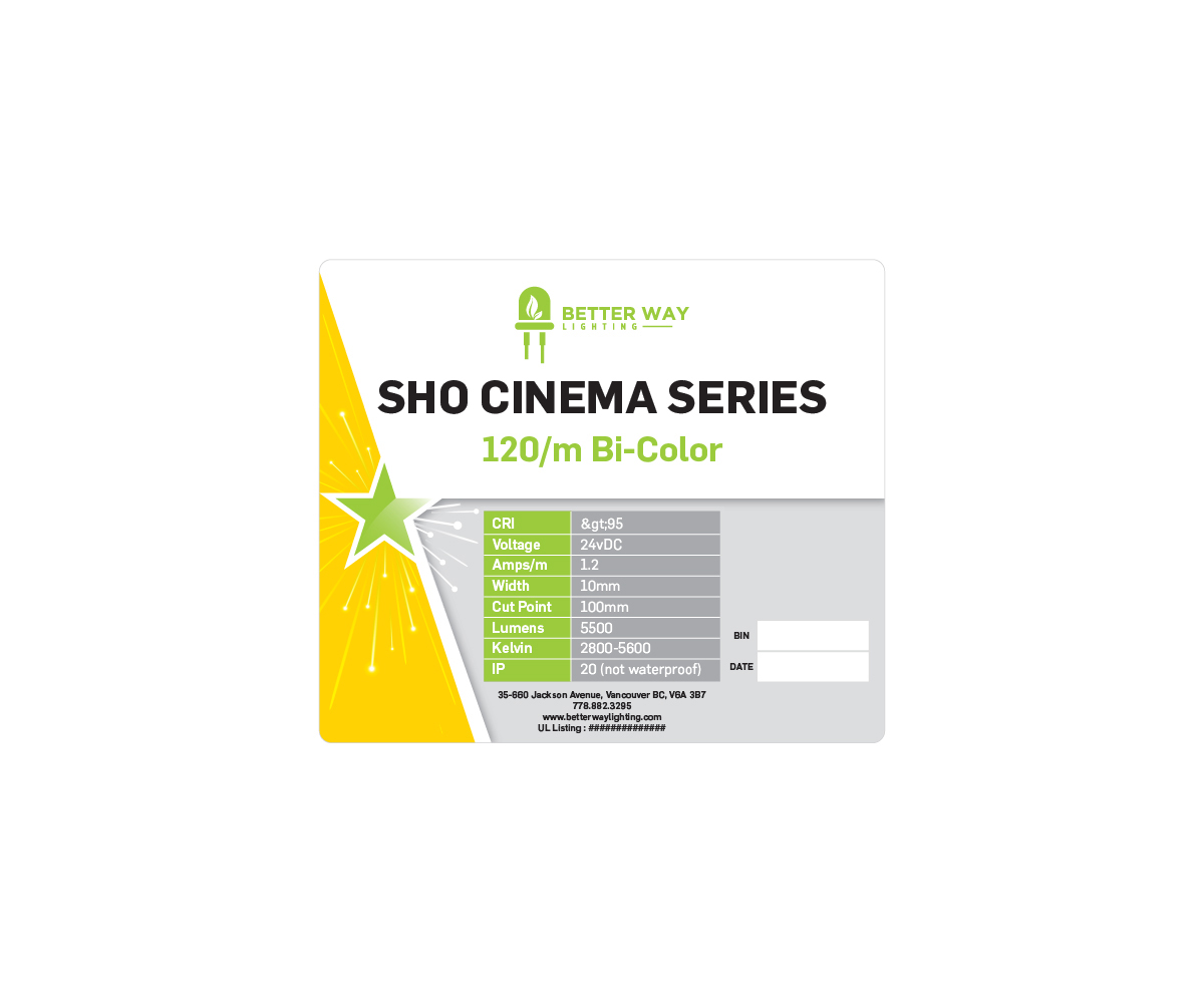 Upmarket, Bold, Film Production Label Design for Better Way Lighting by ...