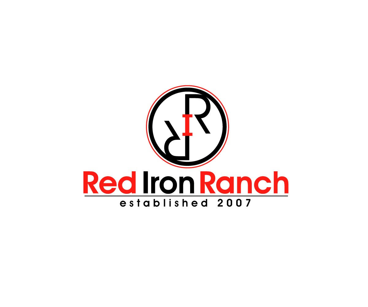 Masculine, Conservative, Agriculture Logo Design for Red Iron Ranch ...