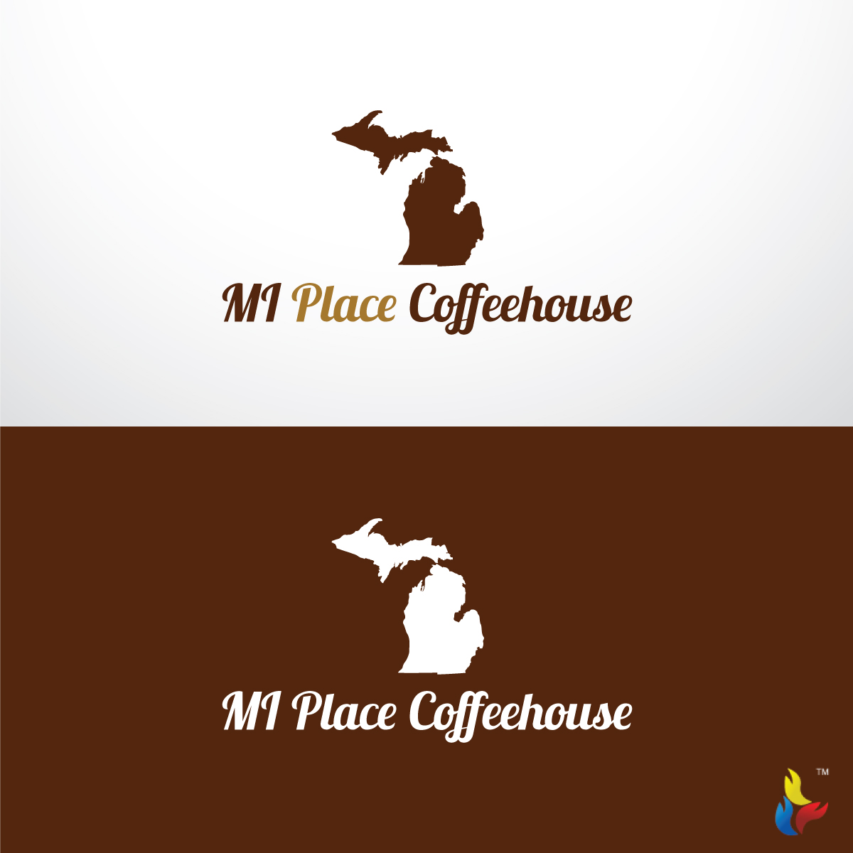 Traditional, Economical, Town Logo Design for MI Place Coffeehouse by ...