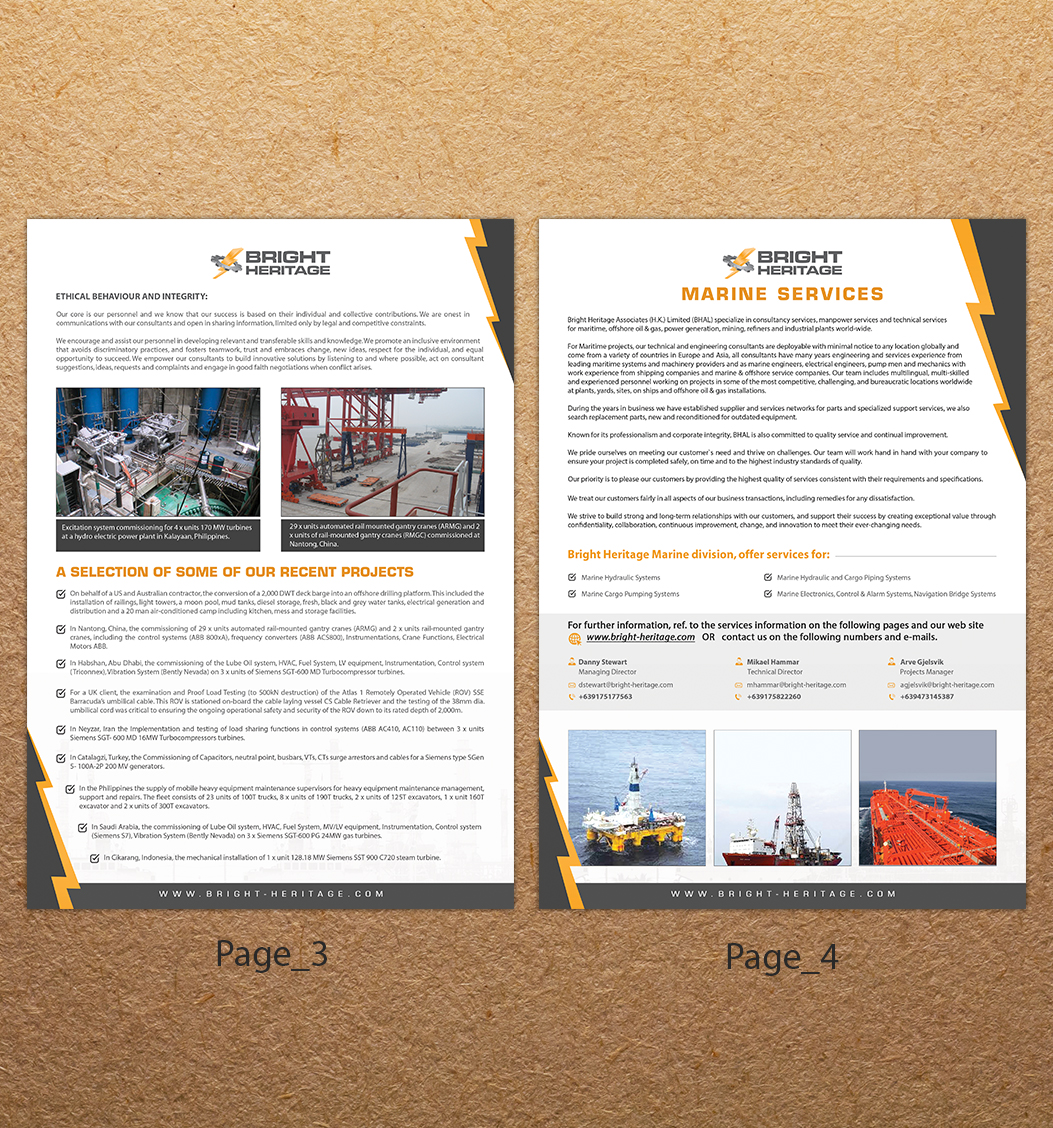 Serious, Modern, Engineering Consulting Flyer Design for a Company by ...