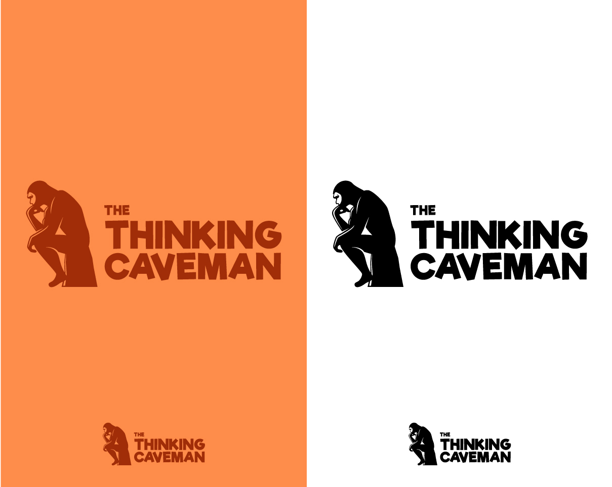 Masculine, Bold Logo Design for The Thinking Caveman by MrBranding ...