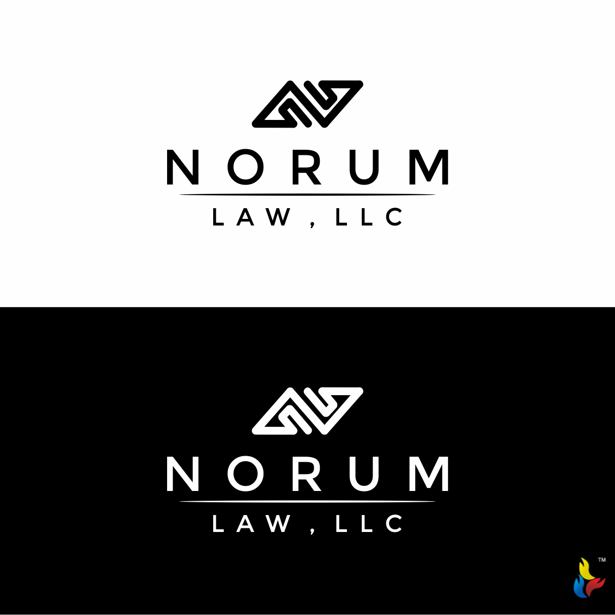 Upmarket, Professional, Law Firm Logo Design for N (stylized), Norum ...