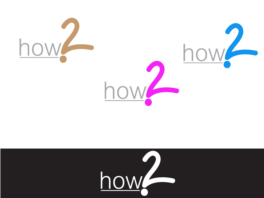Elegant, Playful Logo Design for how 2 by Jerylowtimz | Design #893181