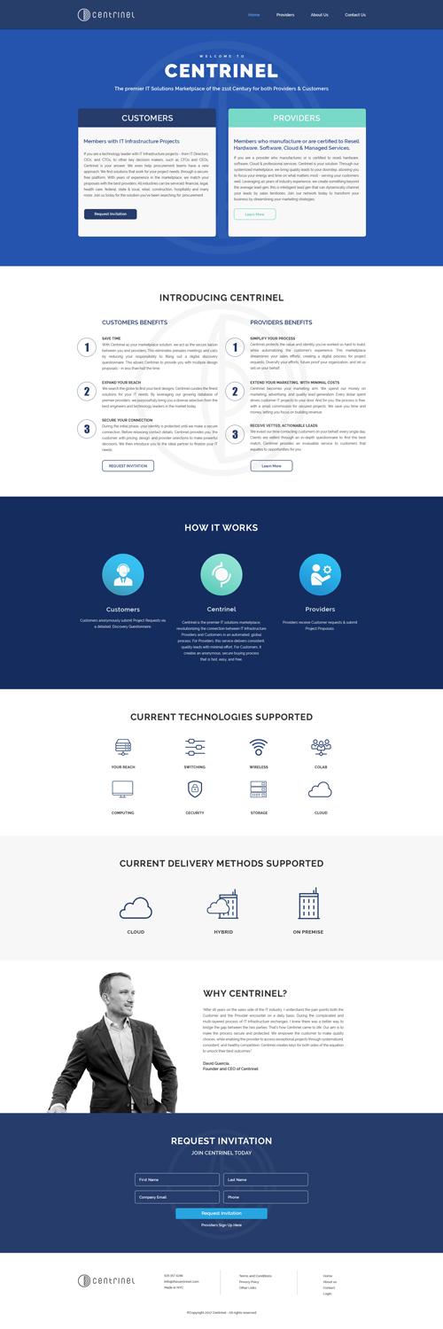 Modern, Professional, It Service Web Design for a Company by Kreative ...