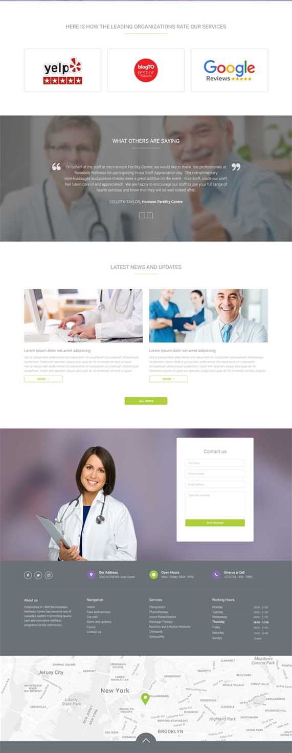 Modern, Elegant, Health And Wellness Web Design for a Company by vsplch ...