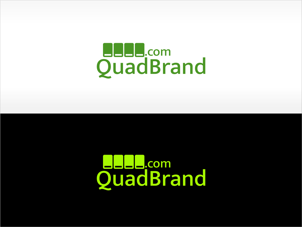 Modern, Colorful, Domain Logo Design for QuadBrand by .tau. | Design ...