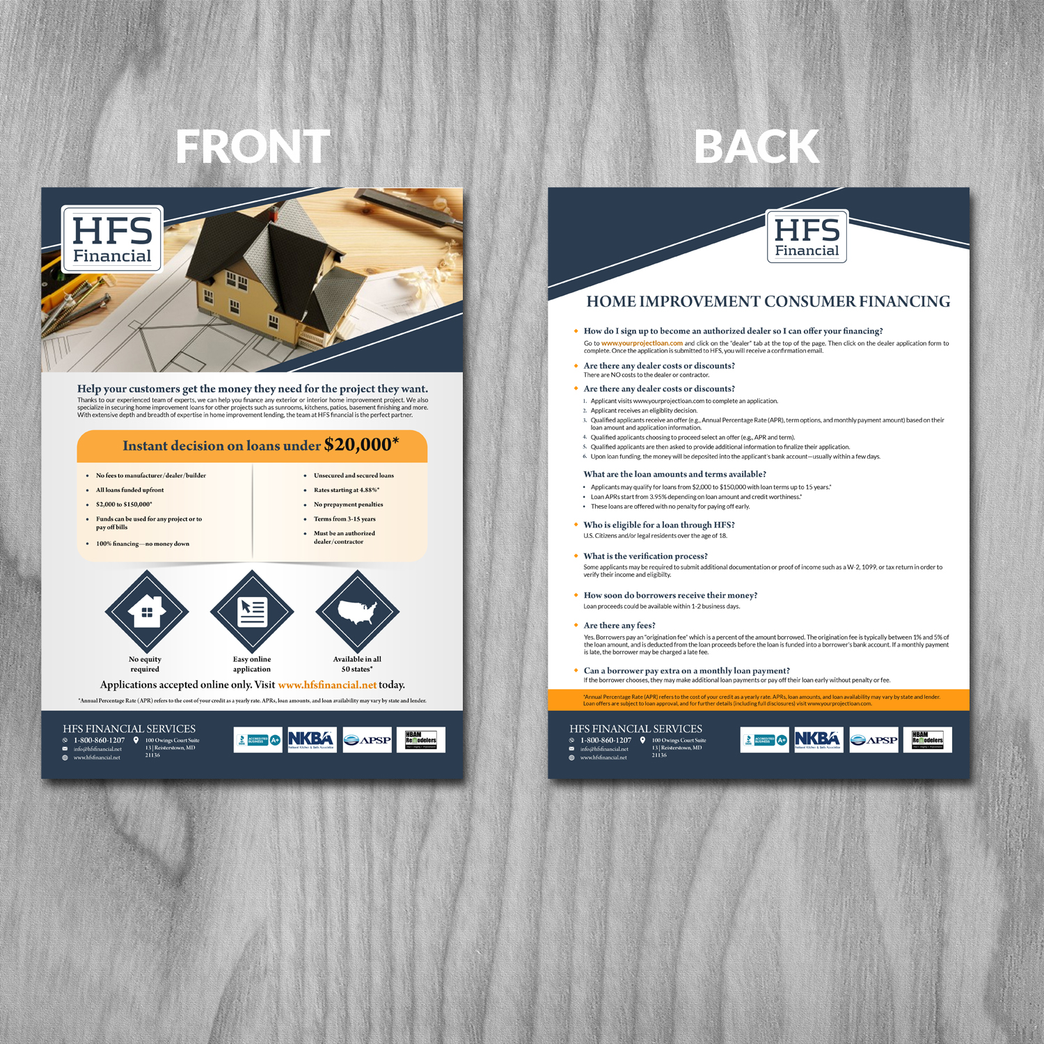 Modern, Bold, Consumer Flyer Design for HFS Financial by debdesign ...