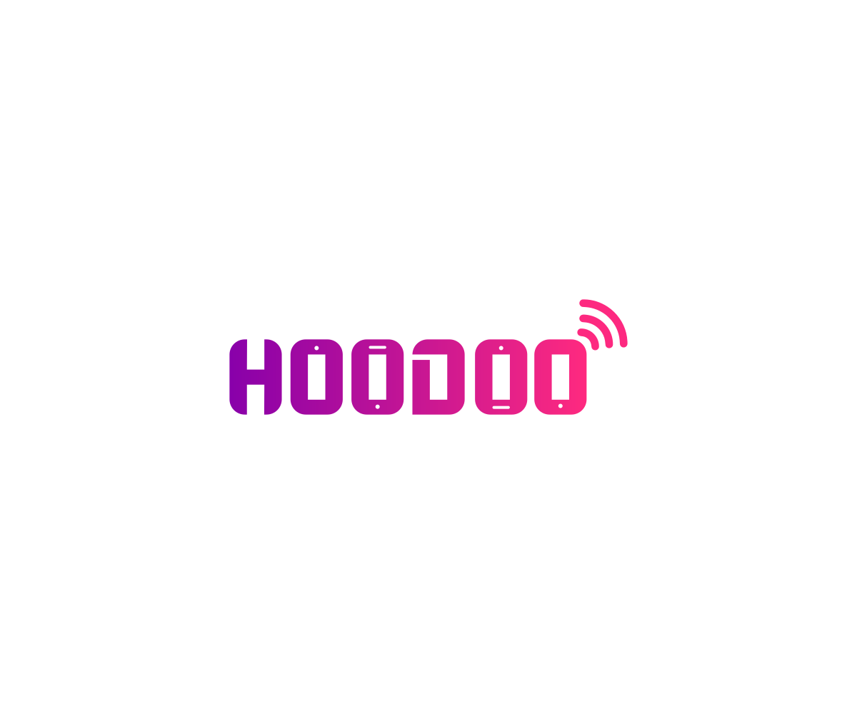 Bold, Modern, Mobile Media Application Logo Design for Hoodoo tagline ...