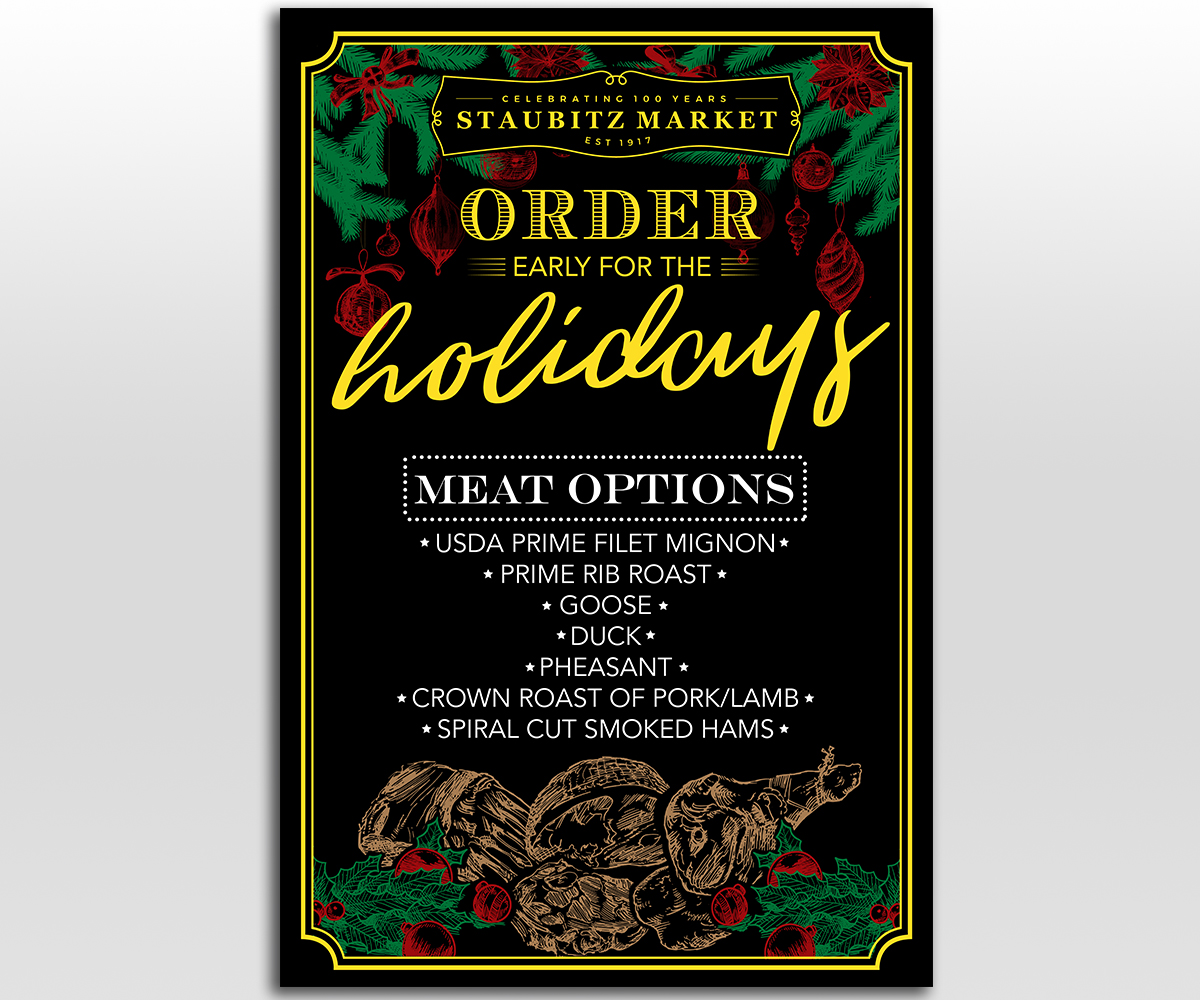 Elegant, Professional Poster Design for STAUBITZ MARKET by Luniere ...