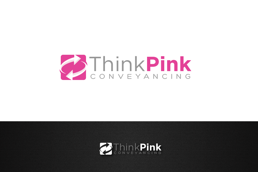 Elegant, Colorful, Real Estate Logo Design for Think Pink Conveyancing ...