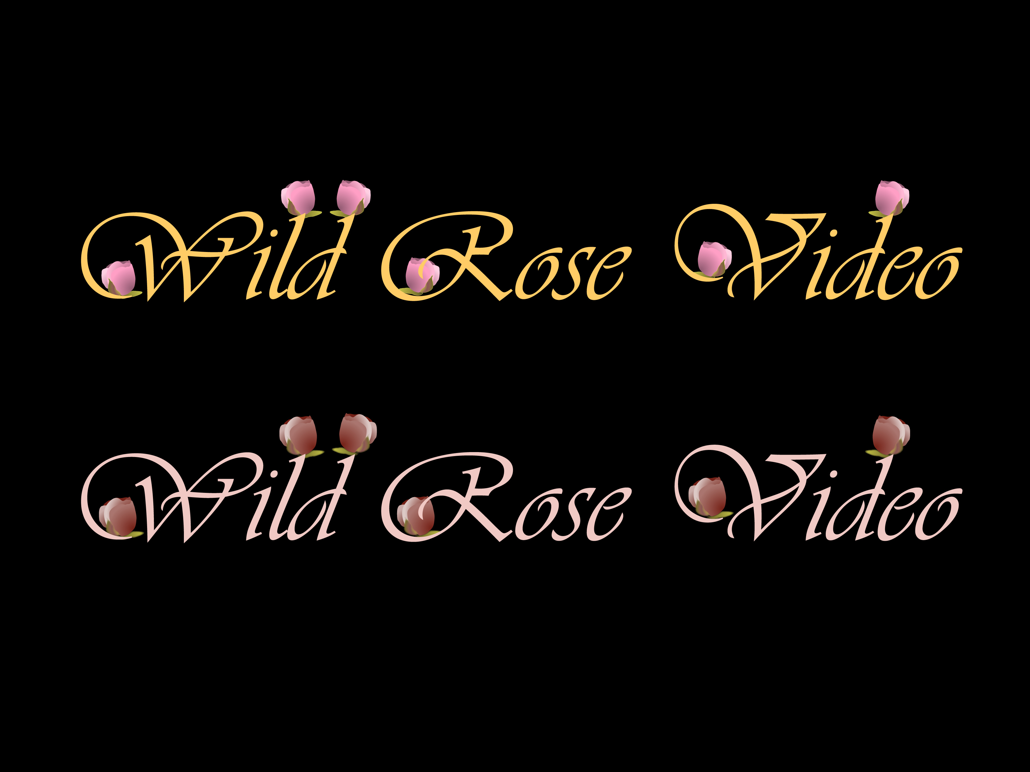 Events Logo Design for Wild Rose Wedding films by UsBeingUs.com ...