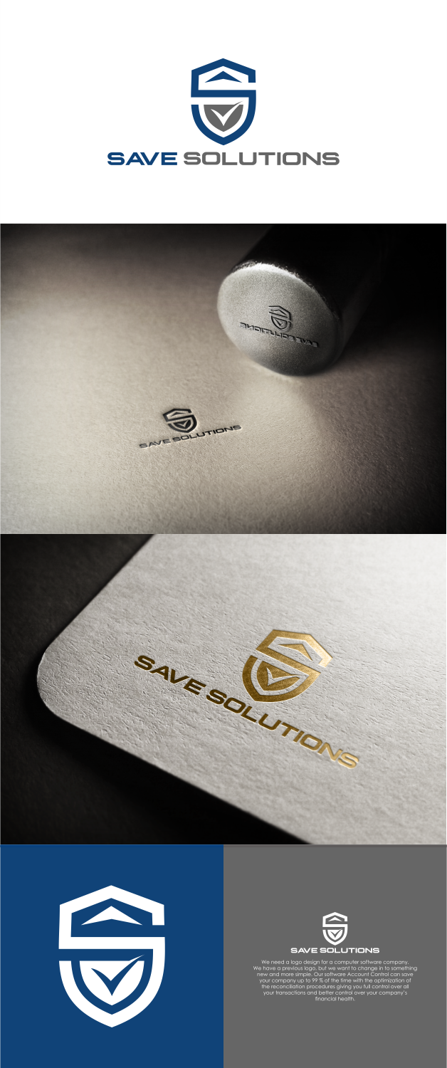 Professional, Modern, Computer Software Logo Design for Save Solutions ...