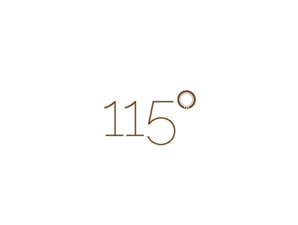 Professional, Modern, Health And Wellness Logo Design for 115 Degrees (but with degree sign ...