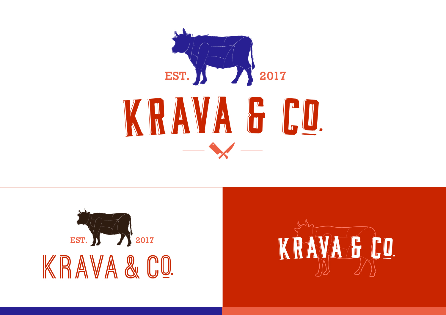Serious, Modern, Food Production Logo Design for Krava&Co. by an ...