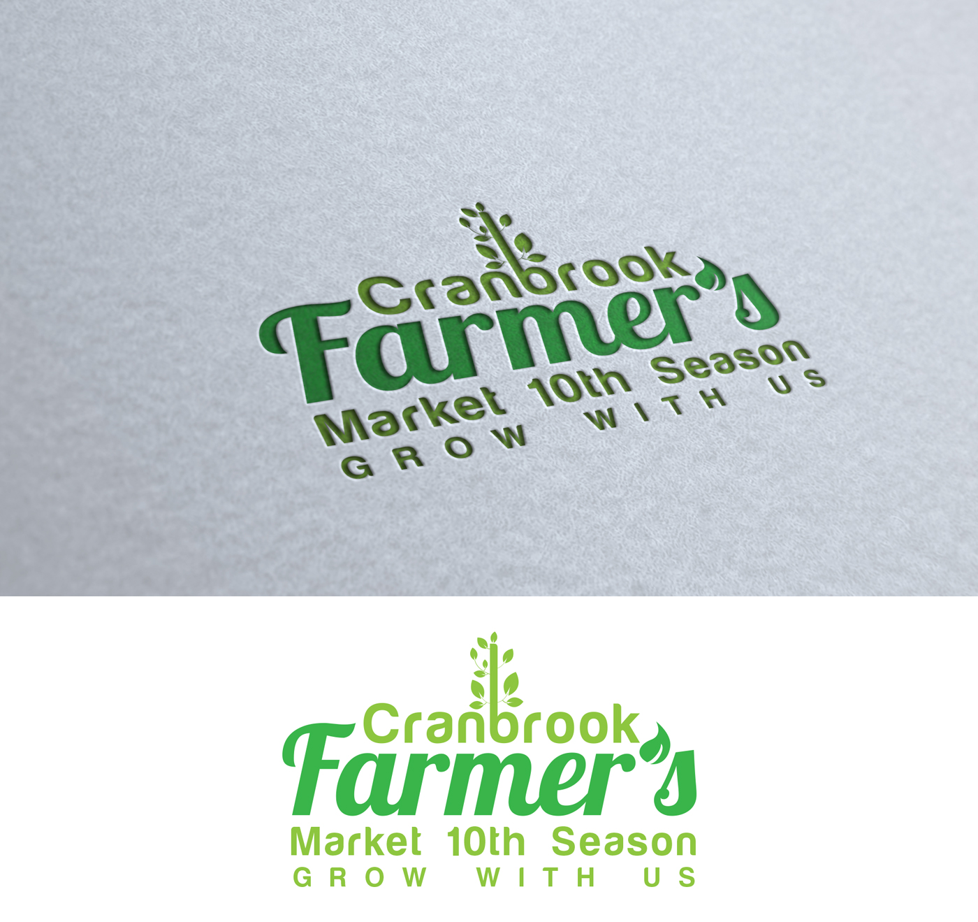 Community Logo Design for Cranbrook Farmer's Market 10th Season "Grow ...