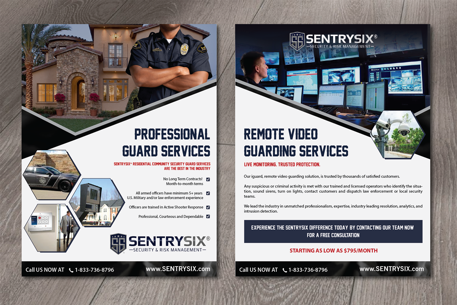 Serio, Masculino, Security Service Diseño de Flyer for a Company por alex989 | Diseño #17099099