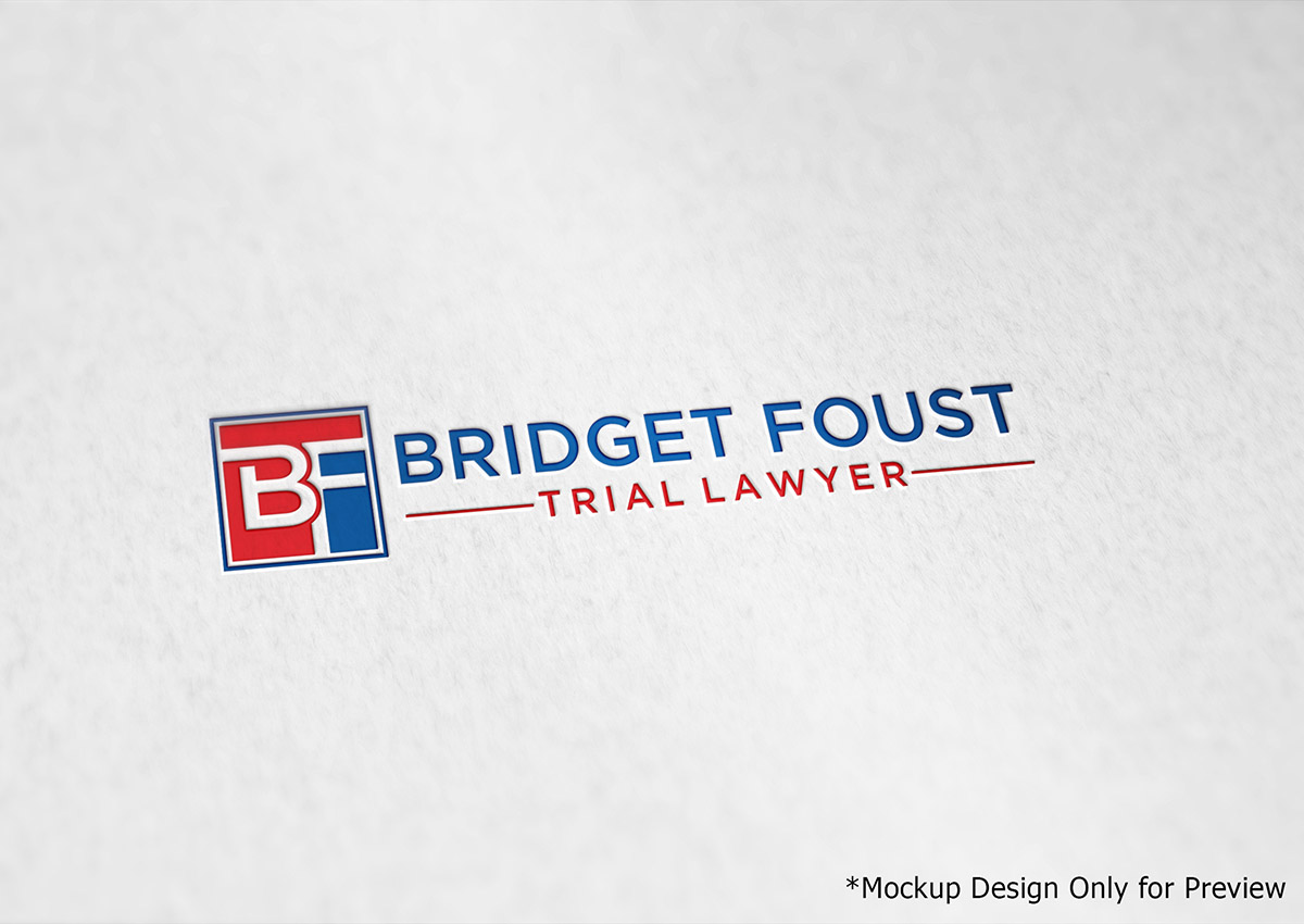 Bold, Serious, Legal Logo Design for Bridget Foust Trial Lawyer by ...