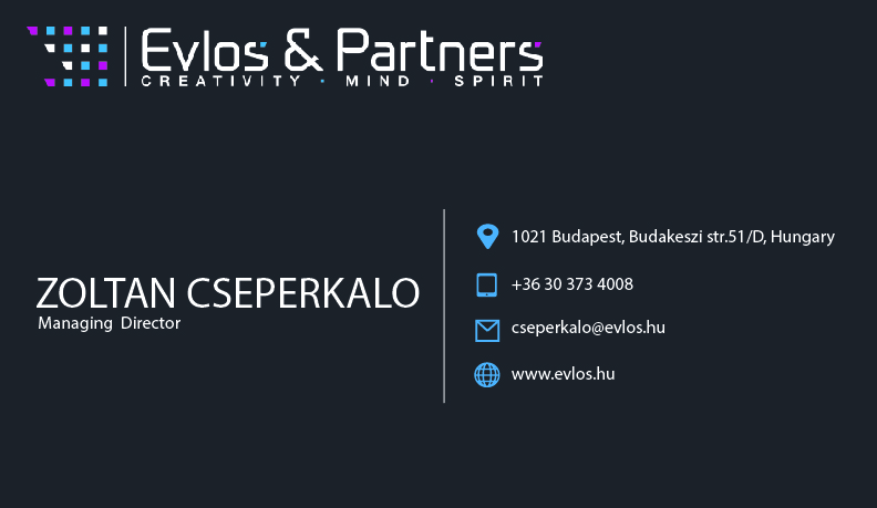 Modern, Upmarket, Business Business Card Design for Evlos & Partners ...