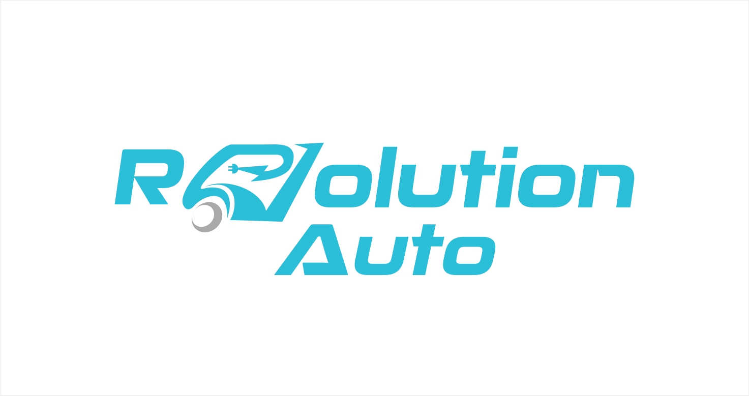 It Company Logo Design for Revolution Auto - the e and the v should be ...