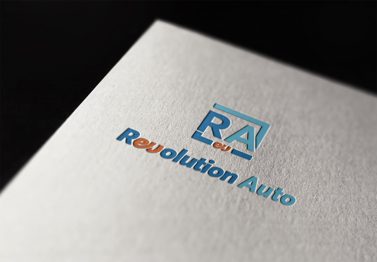 It Company Logo Design for Revolution Auto - the e and the v should be ...
