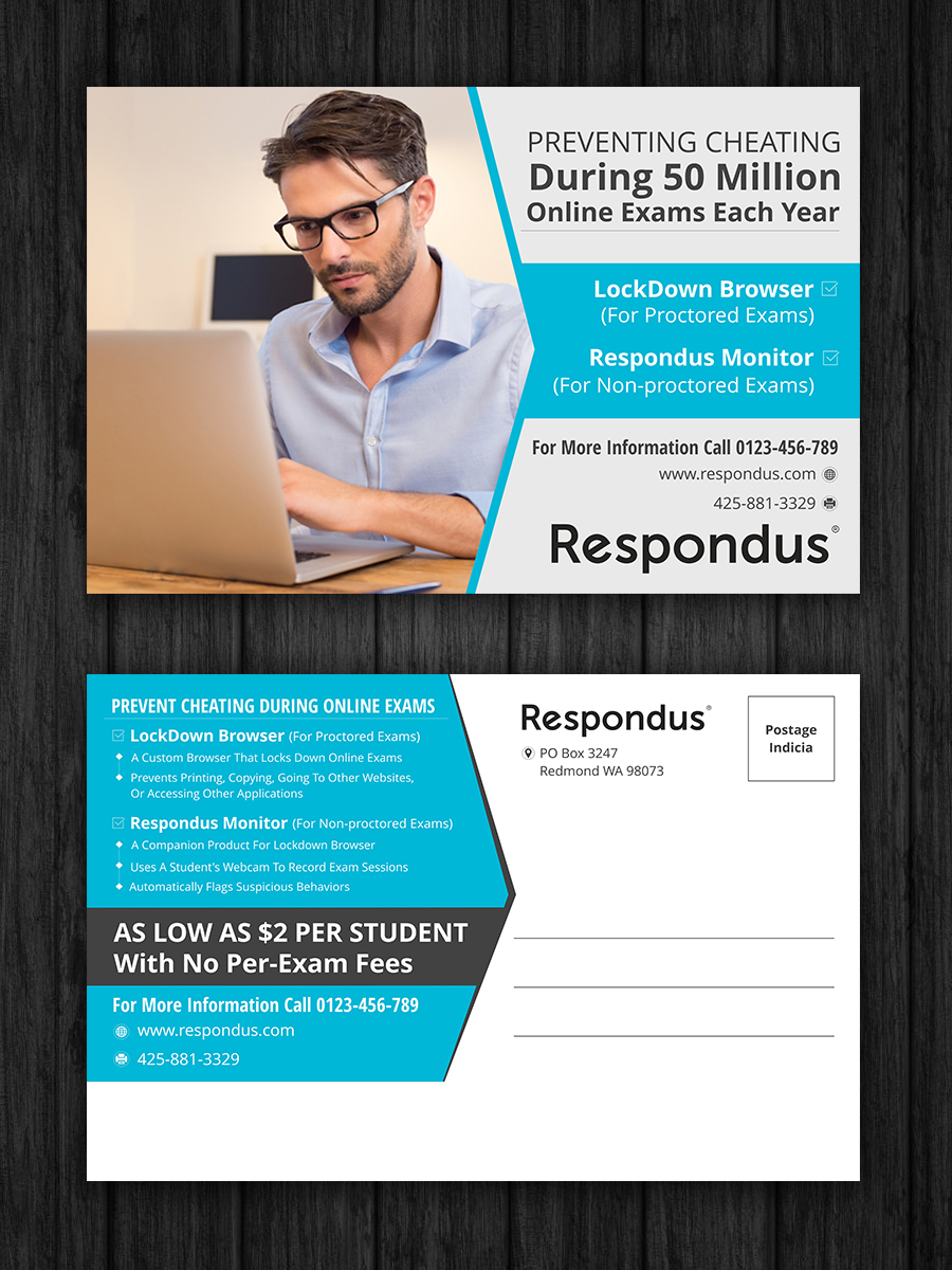 Bold, Modern, Education Postcard Design for Respondus by ESolz ...