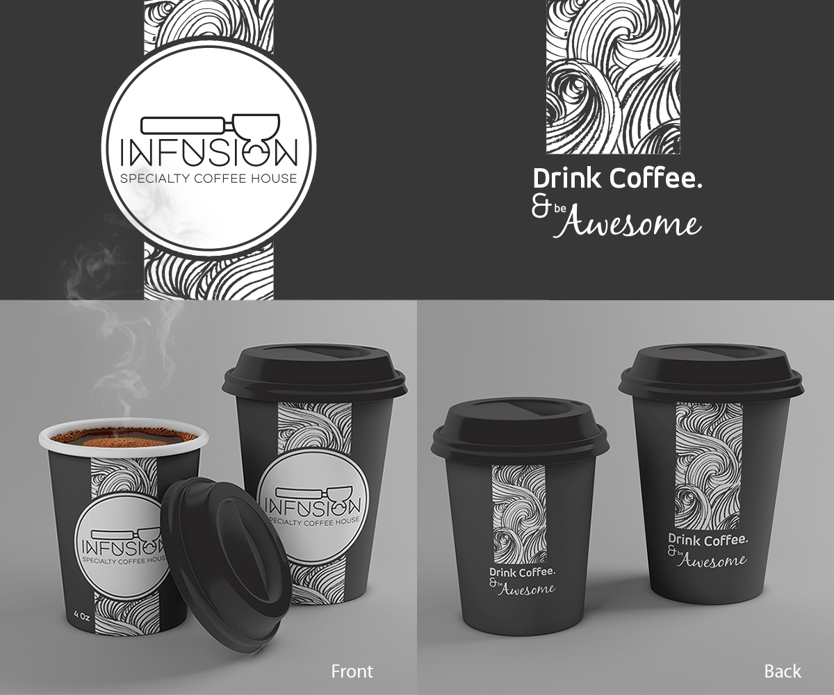 Playful, Modern, Coffee Shop Cup and Mug Design for a Company by ataei ...