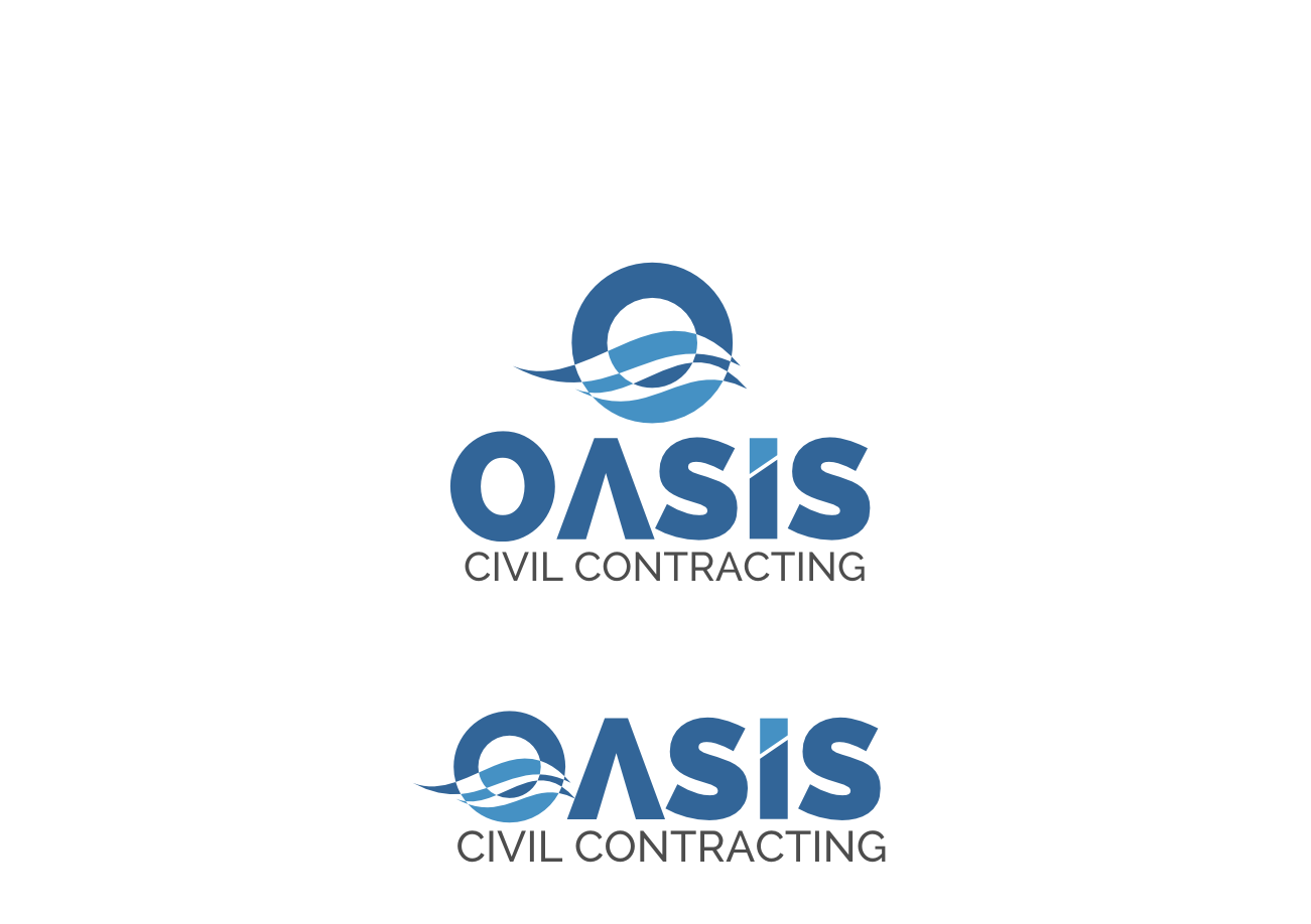 Playful, Modern, Construction Logo Design for Oasis Civil Contracting ...