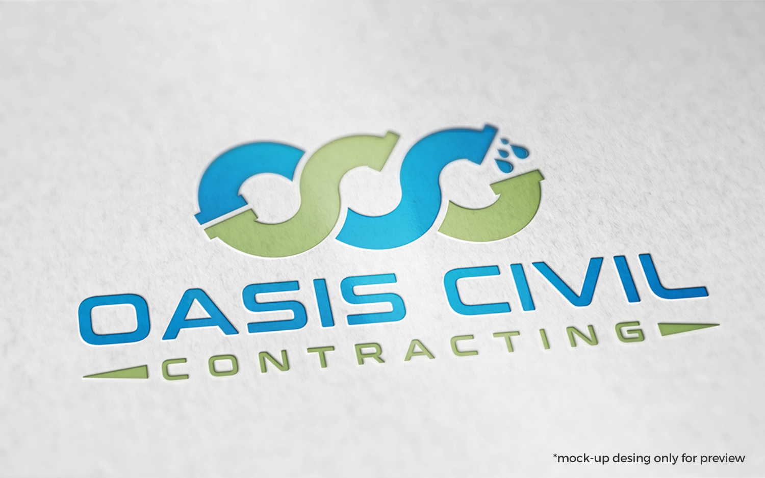 Playful, Modern, Construction Logo Design for Oasis Civil Contracting ...