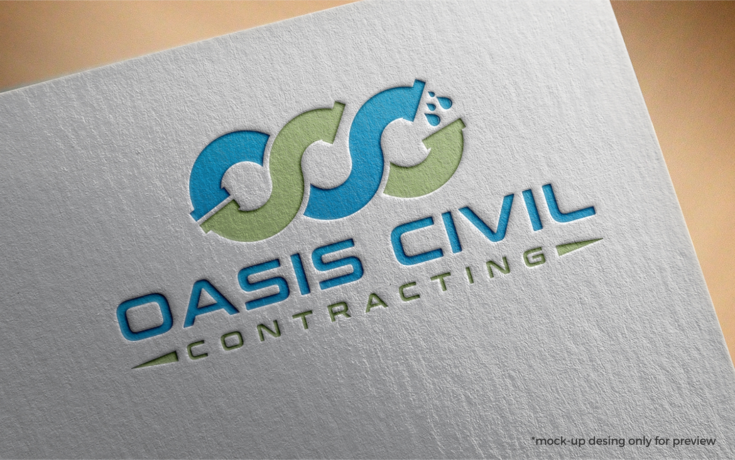 Playful, Modern, Construction Logo Design for Oasis Civil Contracting ...