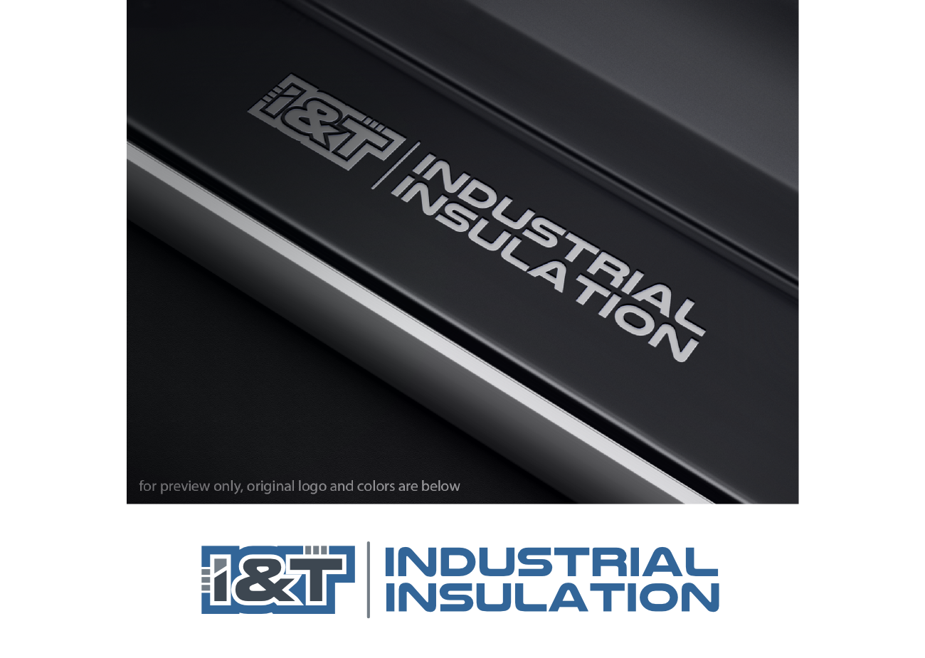 Professional, Modern, Insulation Logo Design for I&T Industrial ...