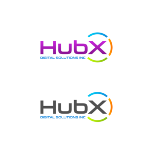 HubX Digital Solutions Inc Logo | 48 Logo Designs for HubX Digital ...