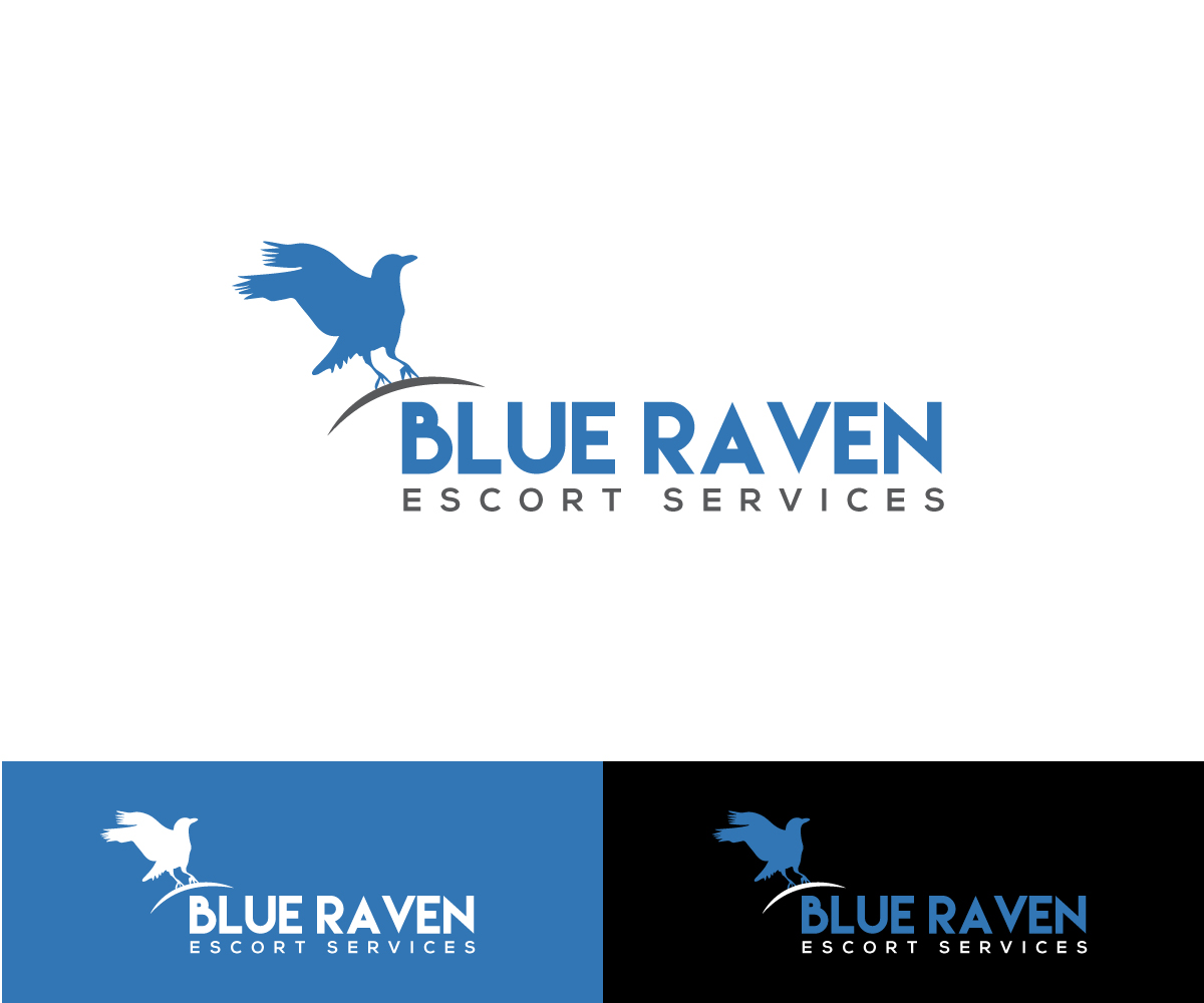 Professional, Feminine, Escort Logo Design for Blue Raven optional ...