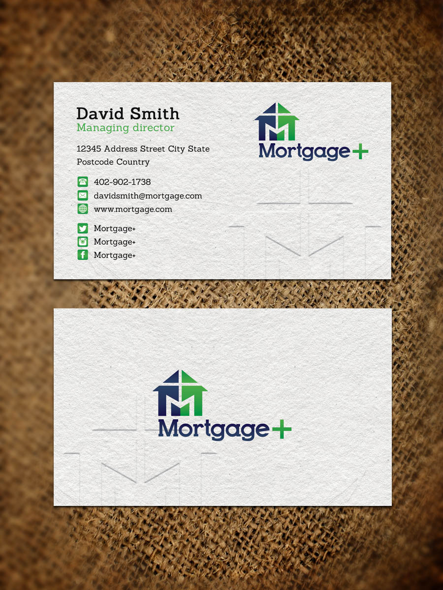 Elegant, Playful, Mortgage Lender Business Card Design for a Company by ...