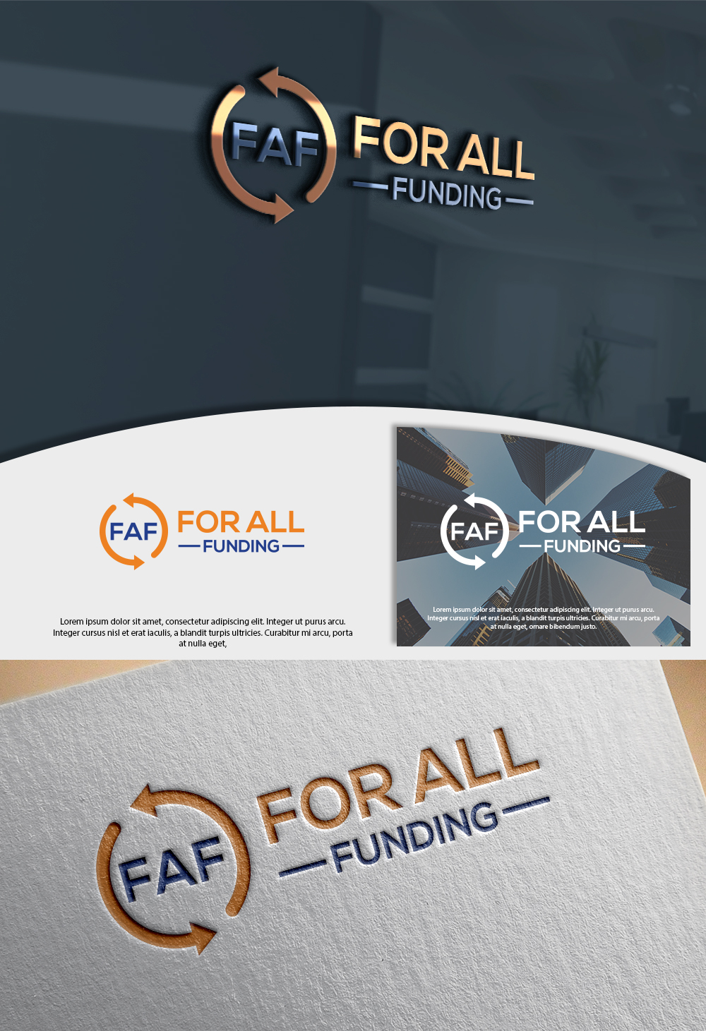 Serious, Professional, Loan Logo Design for For All Funding by InkForge ...