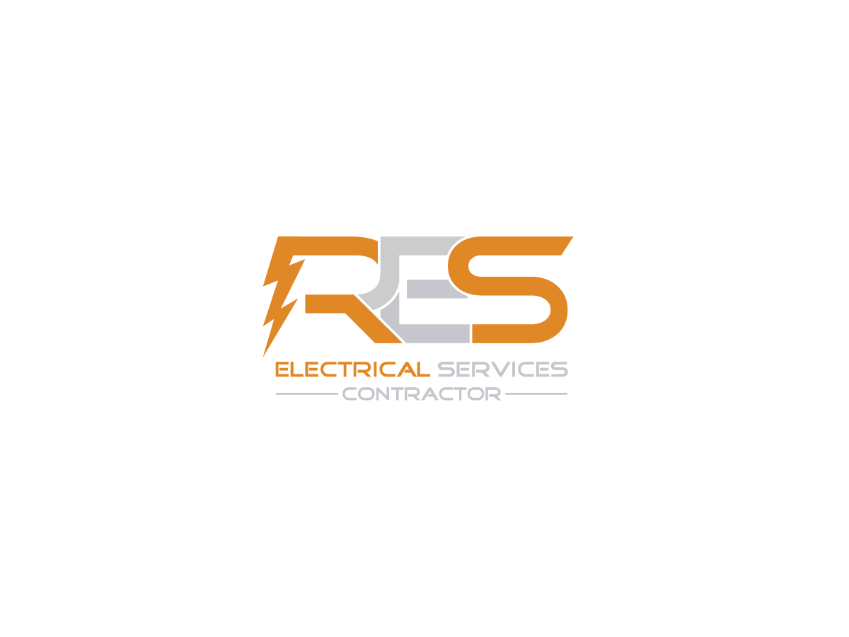Masculine, Bold, Electrician Logo Design for RES - Electrical Services ...