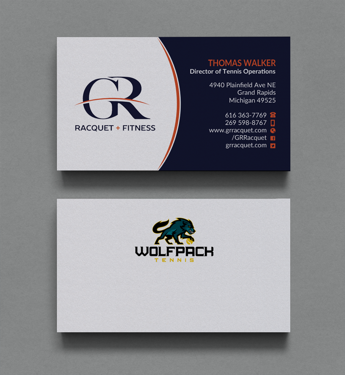 Bold, Modern, Business Business Card Design for Grand Rapids Racquet by ...