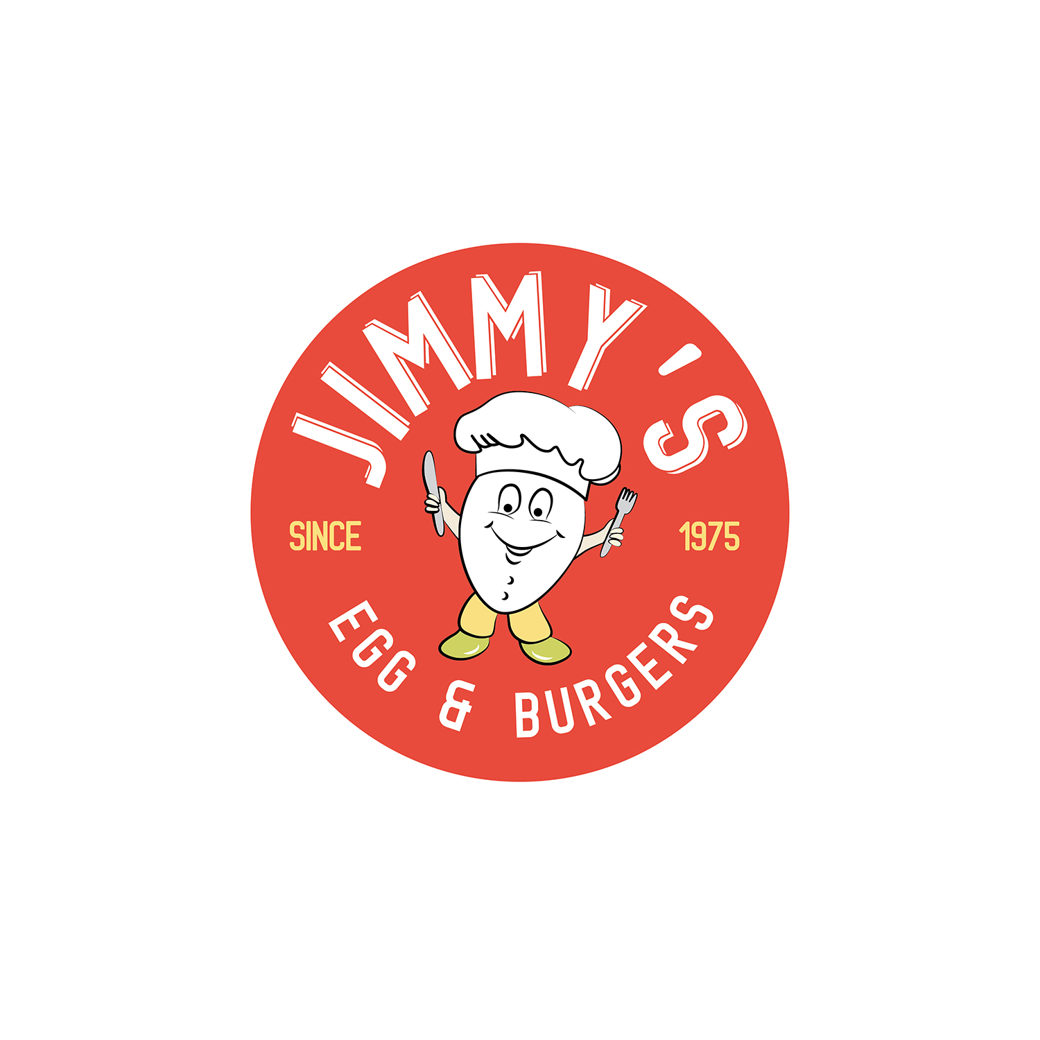 Playful, Colorful, Restaurant Logo Design for Jimmy's Egg & Burgers by ...