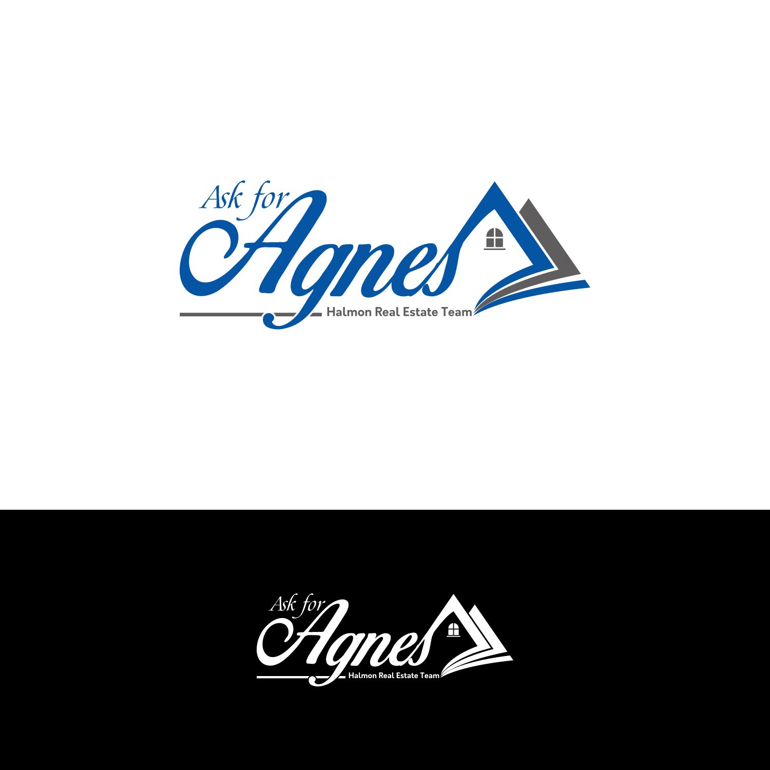 Professional, Feminine, Real Estate Logo Design for Ask for Agnes ...