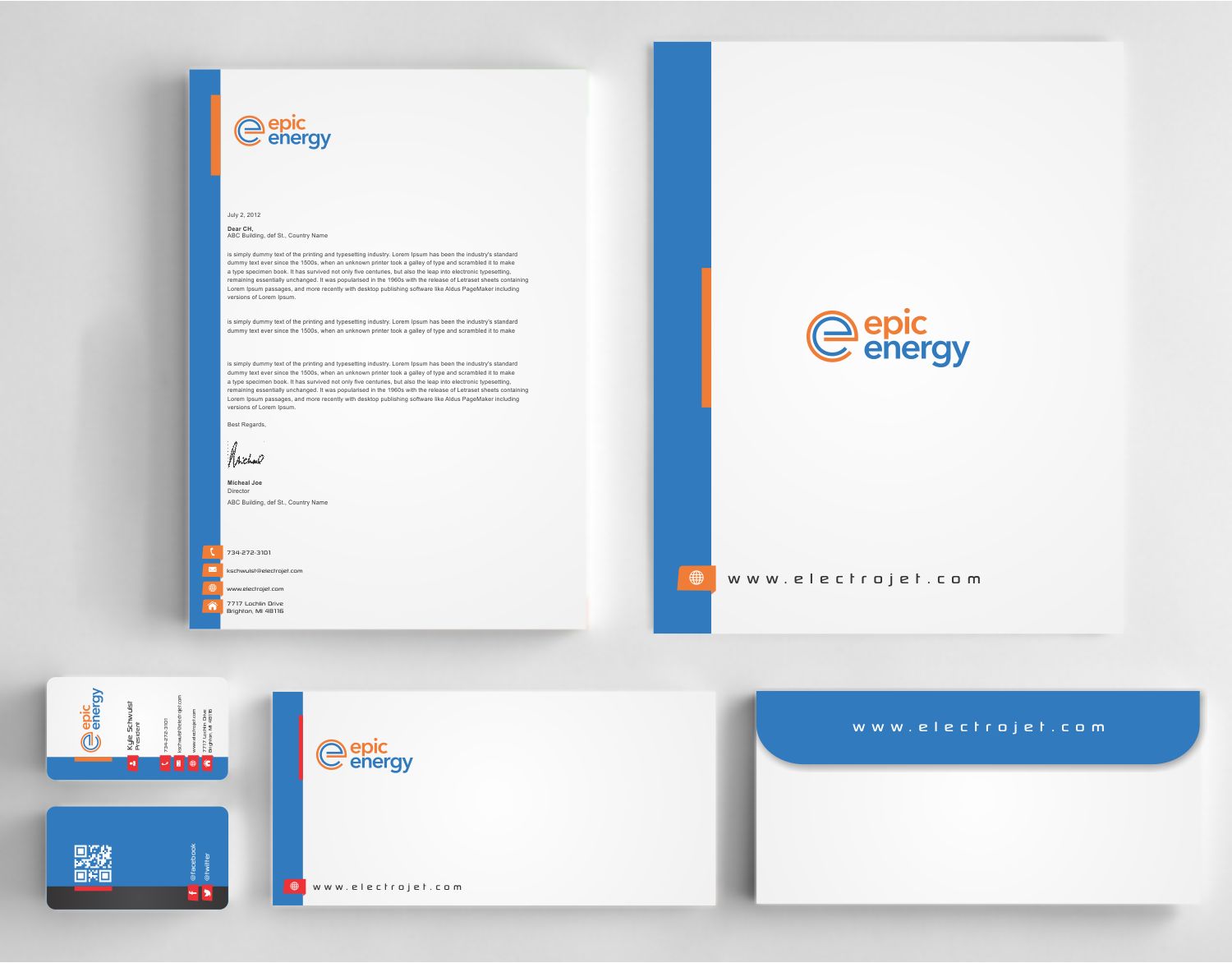 Upmarket, Modern, Construction Stationery Design for Epic Home Inc. by ...