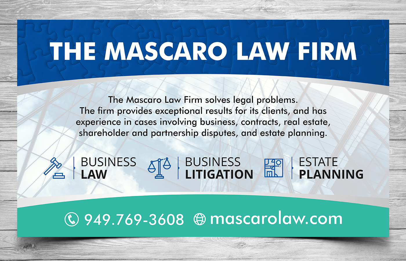 Elegant, Serious, Lawyer Signage Design for Mascaro Law Firm by ...