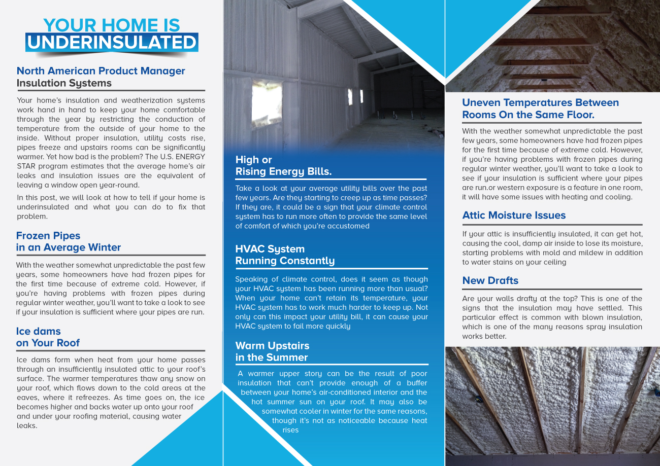 Elegant, Playful, Insulation Flyer Design for a Company by Impressive ...