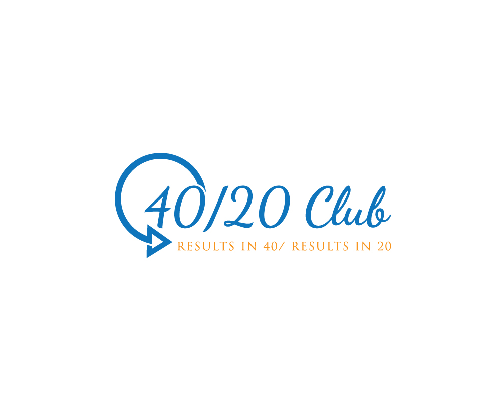 Club Logo Design for 40/20 Club Results in 40/ Results in 20 by A S ...