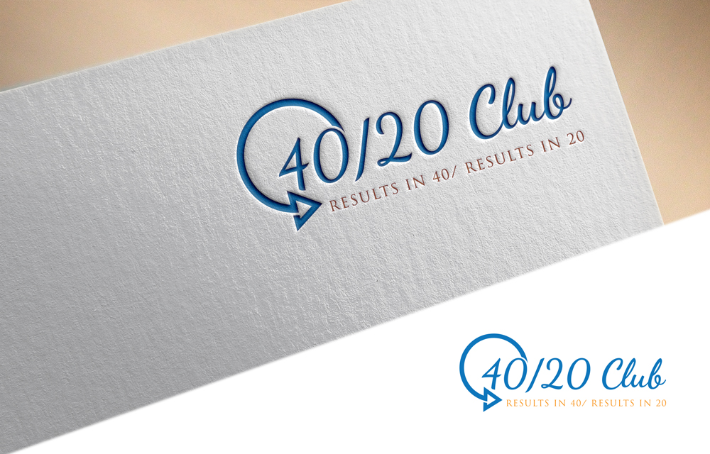 Club Logo Design for 40/20 Club Results in 40/ Results in 20 by A S ...