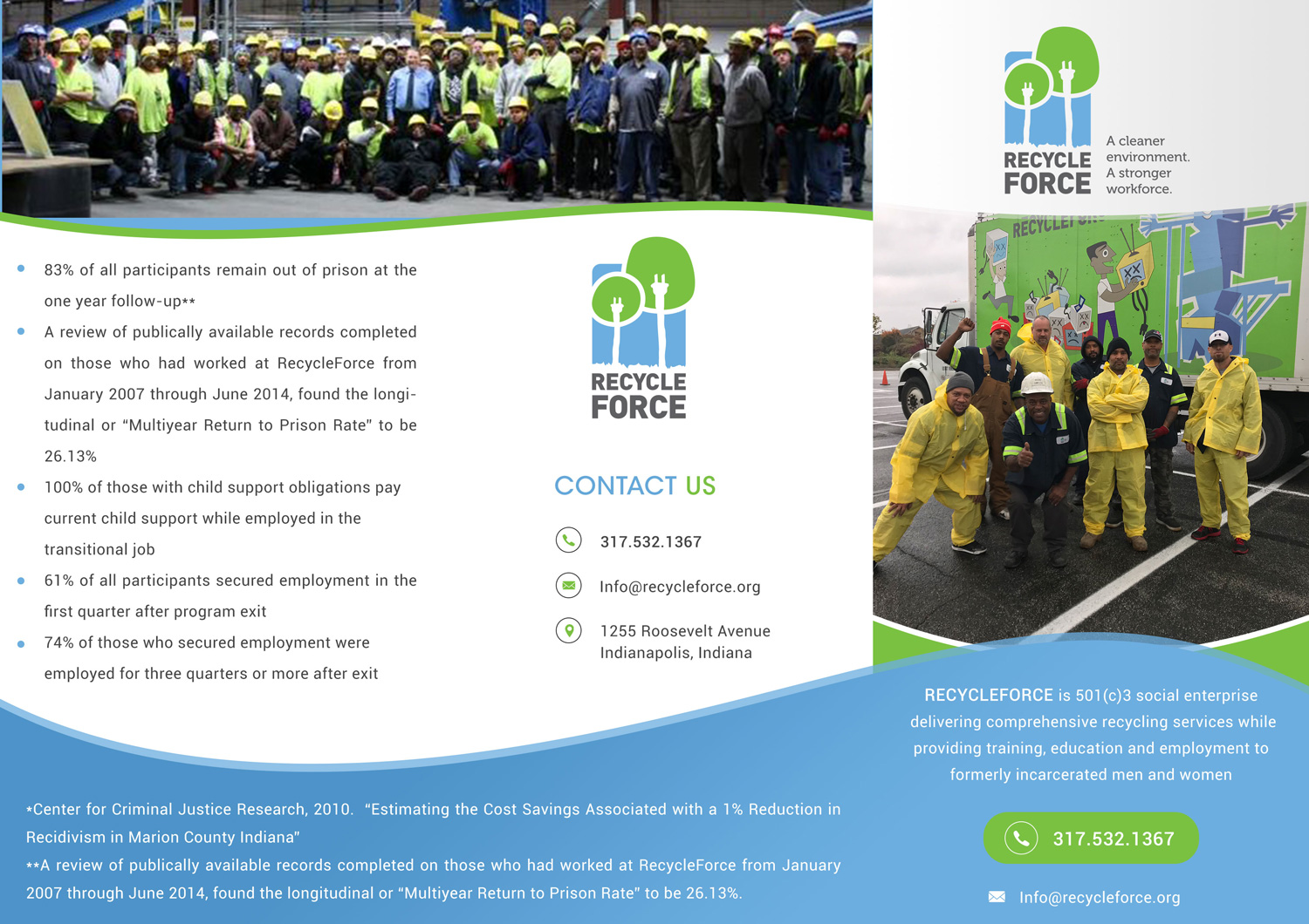 Bold, Serious, Recycling Brochure Design for RecycleForce by sonym ...