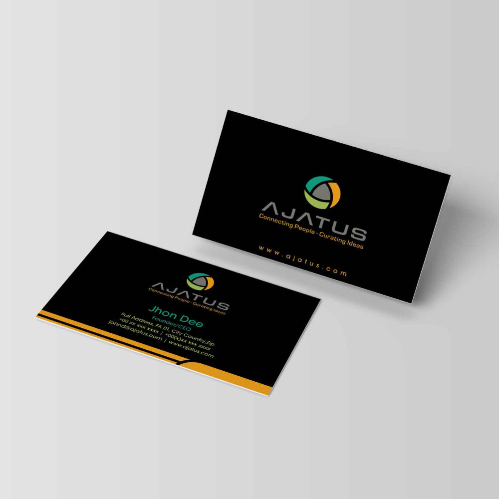 Airlines Business Card Design for Ajatus by g234t_d4y | Design #17473805