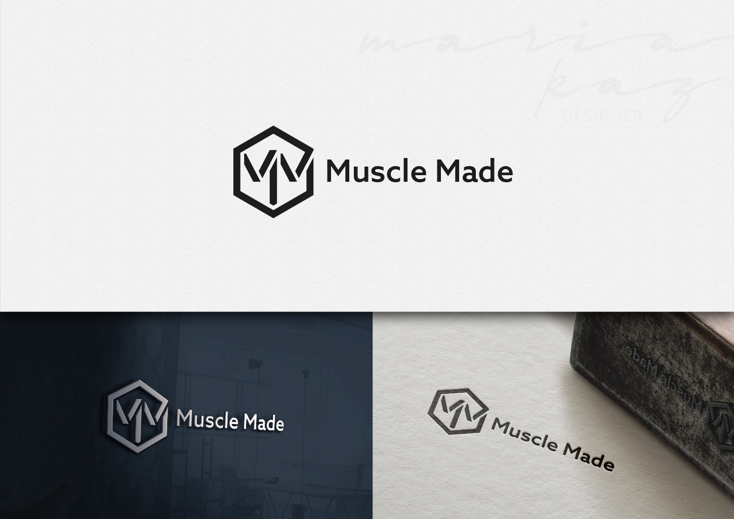 Bold, Modern, Fitness Logo Design for Muscle Made by maria-kaz | Design ...