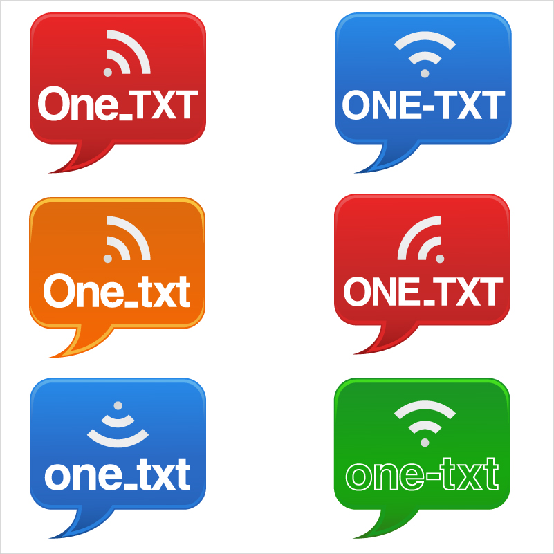It Company Logo Design for One-TXT by Fanol Ademi | Design #44590