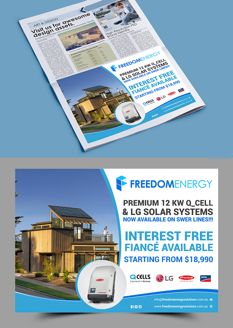 Elegant, Playful, Solar Newspaper Ad Design for a Company by ESolz ...