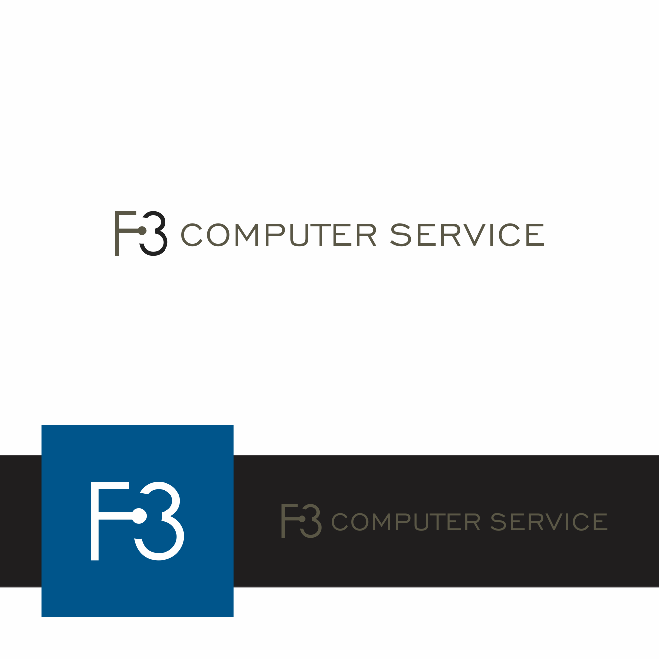 Elegant, Playful, Information Technology Logo Design for F3 Computer Service by Arham Hidayat ...
