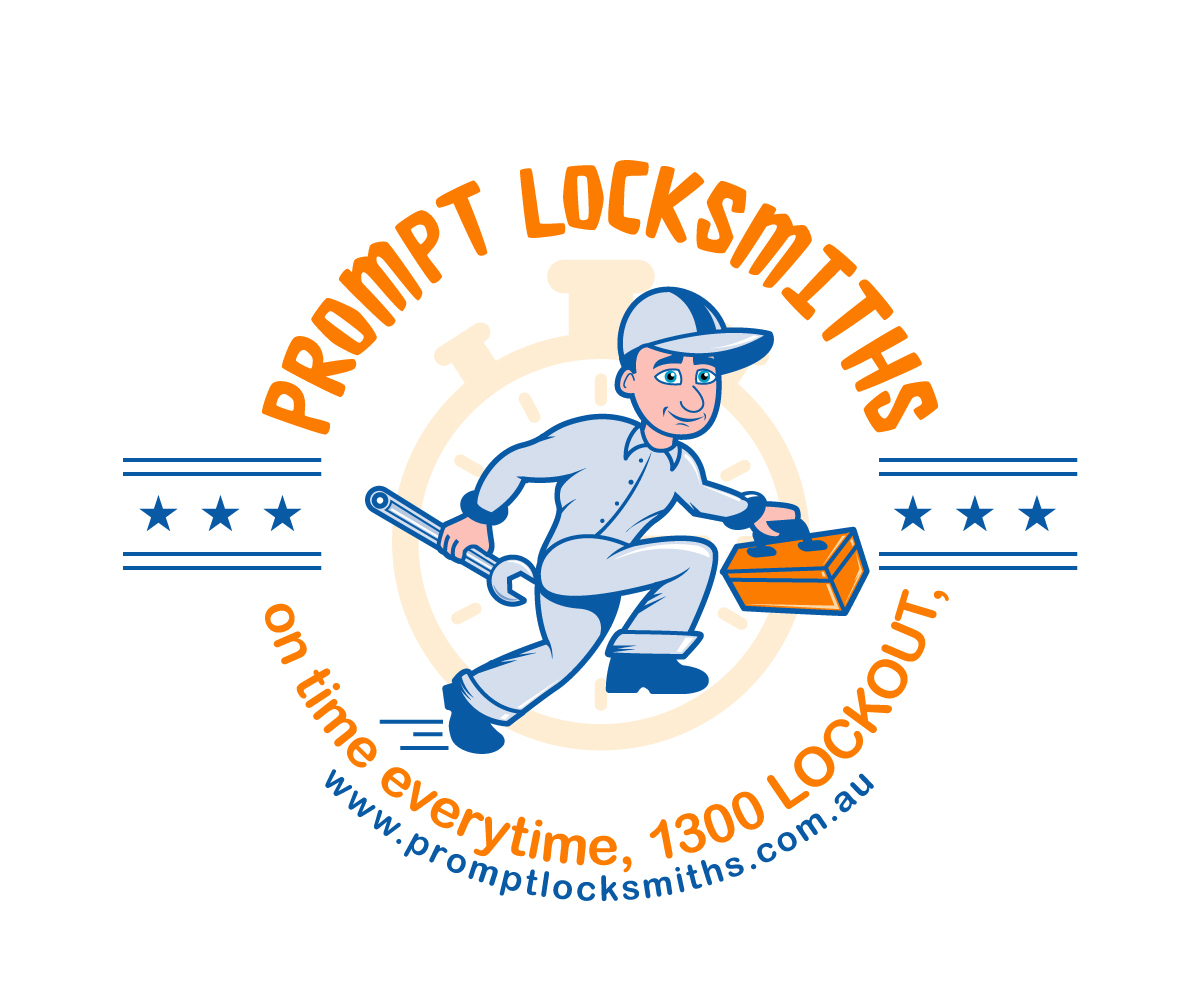 Professional, Bold, Trade Logo Design for PROMPT LOCKSMITHS, on time ...